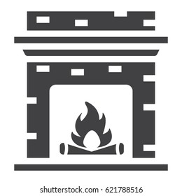 Fireplace Icon Trendy Fireplace Logo Concept Stock Vector (Royalty Free ...