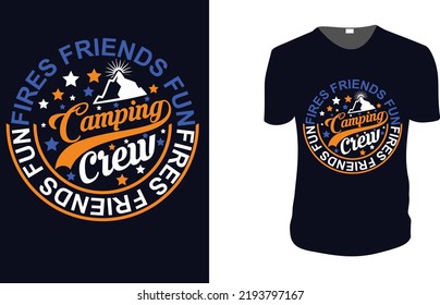 Fires Friends Fun Camping Crew Adventure Stock Vector (Royalty Free ...