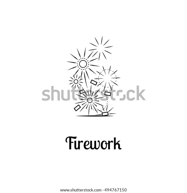 Firework Company Logo Design On White Stock Vector (Royalty Free ...