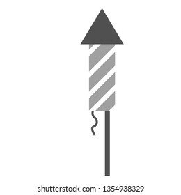 Firework Stick Flat Illustration On White Stock Vector (Royalty Free ...