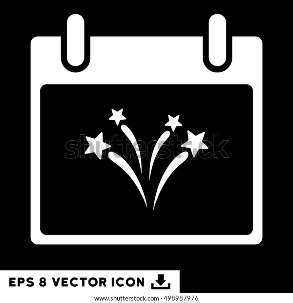 Fireworks Calendar Day Icon Vector Eps: เวกเตอร์สต็อก (ปลอดค่าลิขสิทธิ์ ...