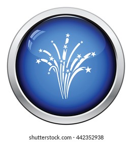Fireworks Icon Glossy Button Design Vector Stock Vector (Royalty Free ...