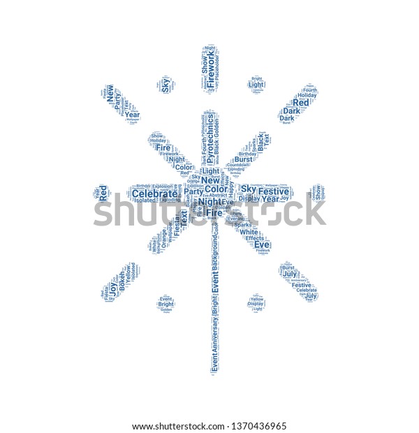 Fireworks Word Cloud Tag Cloud About Stock Vector (Royalty Free ...