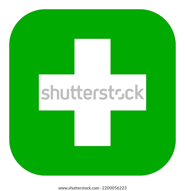 First Aid App Icon On White Stock Vector (Royalty Free) 2200056223 ...