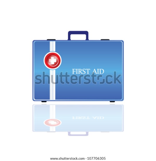 First Aid Blue Bag Illustration Stock Vector (Royalty Free) 107706305 ...