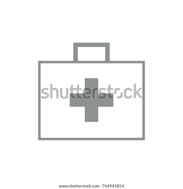First Aid Kit Bag Outline Vector Stock Vector (Royalty Free) 764945854 ...