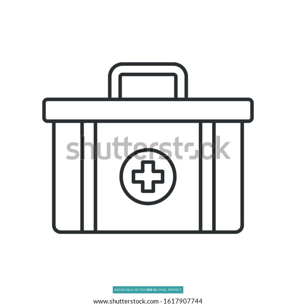 First Aid Kit Box Icon Vector Stock Vector (Royalty Free) 1617907744 ...