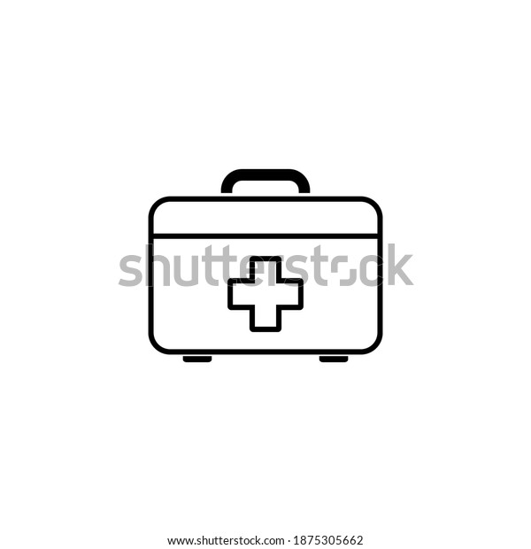 First Aid Kit Icon Outline Vector Stock Vector (Royalty Free ...