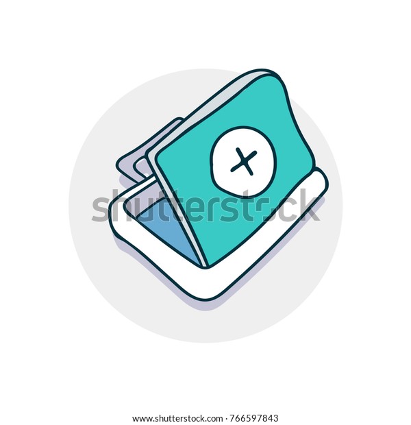 First Aid Kit Illustration Funny Cartoon Stock Vector (Royalty Free ...