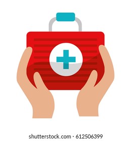 Mans Hand Holding Red Firstaid Kit Stock Photo 1690574305 | Shutterstock