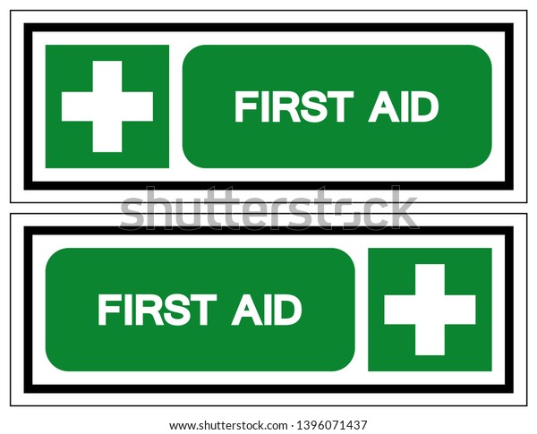 First Aid Symbol Sign Vector Illustration Stock Vector (Royalty Free ...