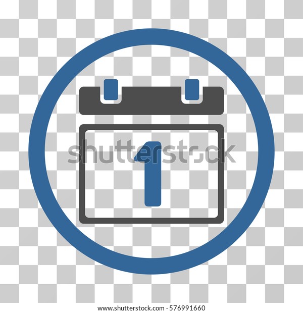 First Day Rounded Icon Vector Bicolor Stock Vector (Royalty Free ...