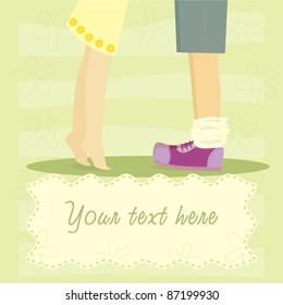First Kiss Stock Vector (Royalty Free) 87199930 | Shutterstock