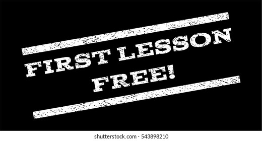 First Lesson Free Watermark Stamp Text Stock Vector (Royalty Free ...