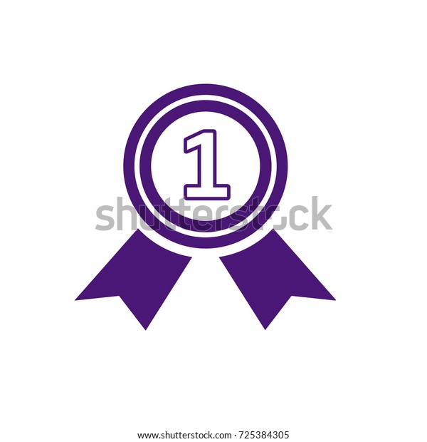 First Number Medal Icon Vector Stock Vector (Royalty Free) 725384305 ...
