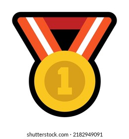 First Place Medal Icon Vector Isolated Stock Vector (Royalty Free ...