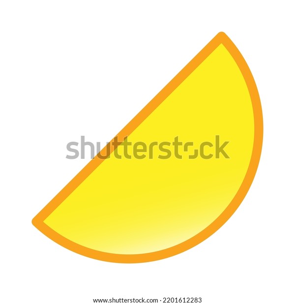 First Quarter Moon Symbol Emoji Isolated Stock Vector (Royalty Free ...