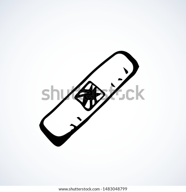 Firstaid Elastic Plastic Emplastrum Isolated On Stock Vector (Royalty ...