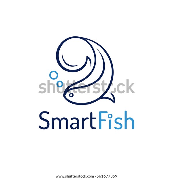 Fish Abstract Design Logo Template Stock Vector (Royalty Free ...