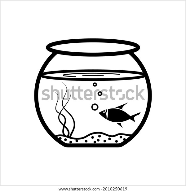 Fish Bowl Icon Ball Shape Fish Stock Vector (Royalty Free) 2010250619 ...