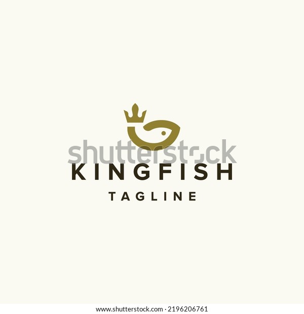 Fish Crown King Fish Logo Icon Stock Vector (Royalty Free) 2196206761 ...