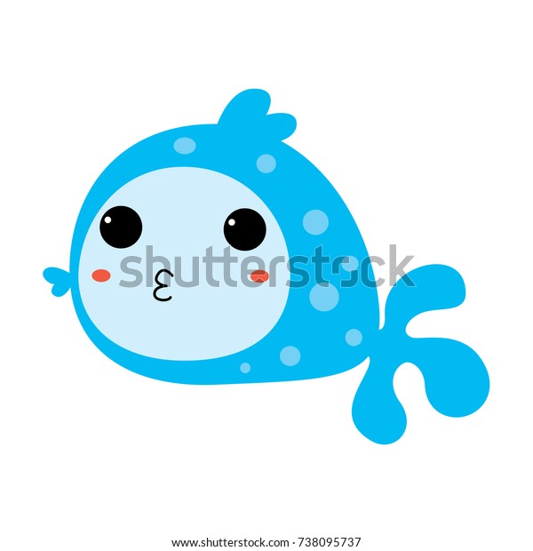 Fish Cute Baby Fish Vector Illustration Stock Vector (Royalty Free ...