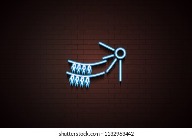 Fish Drying Icon Neon Stock Vector (Royalty Free) 1132963442 | Shutterstock