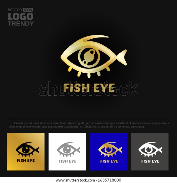 Fish Eye Logo Symbol Design Corporative Stock Vector (Royalty Free ...