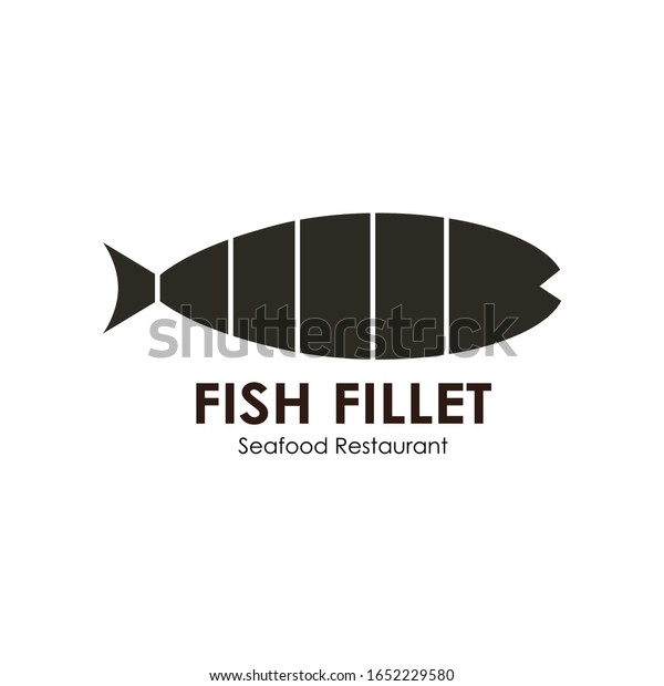 Fish Fillet Logo Vector Seafood Restaurant Stock Vector (Royalty Free ...