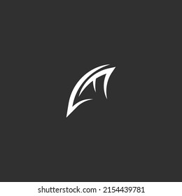 Fish Fin Abstract Logo Concept Stock Vector (Royalty Free) 2154439781 ...