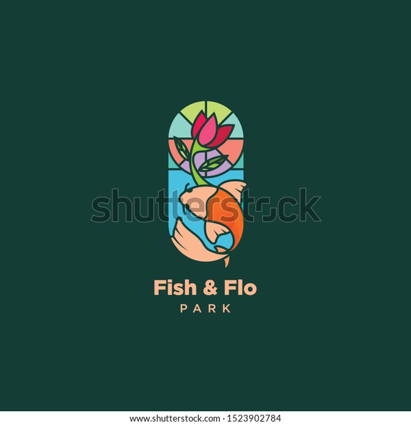 Fish Flo Colorful Logo Stock Vector (Royalty Free) 1523902784 ...