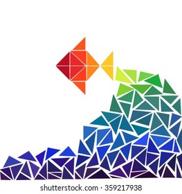 Fish Geometric Polygon Abstract Stock Vector (Royalty Free) 359217938 ...