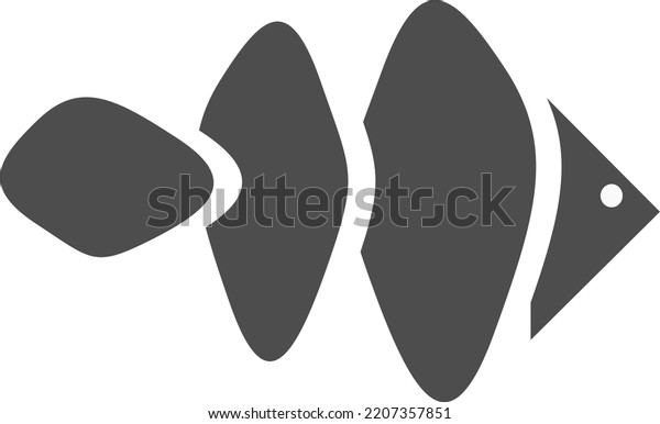 Fish Grey Vector Clownfish Art Stock Vector (Royalty Free) 2207357851 ...