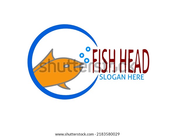Fish Head Logo Trendy Design Stock Vector (Royalty Free) 2183580029 ...