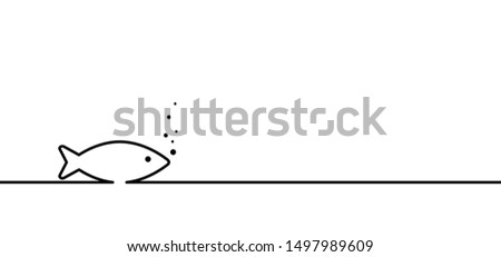 Fish Line Drawing | Free download on ClipArtMag
