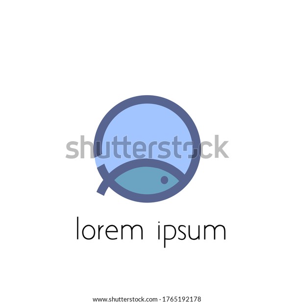 Fish Logo Simple Logo Concept Design Stock Vector (Royalty Free ...