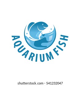 Fish Logo Template Round Sign Stock Vector (Royalty Free) 541232047