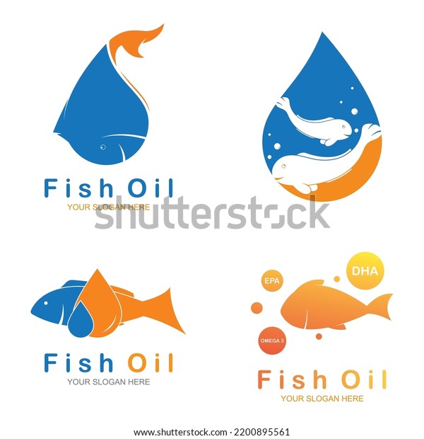 Fish Oil Logo Vector Illustration Template Stock Vector (Royalty Free ...