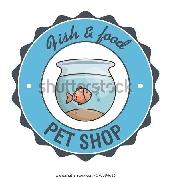 Fish Pet Shop Icon Stock Vector (Royalty Free) 570384616 | Shutterstock