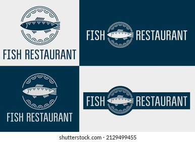 Fish Restaurant Logo Stylish Design Fish Stock Vector (Royalty Free ...