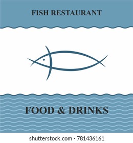 Fish Restaurant Template Restaurant Menu Stock Vector (Royalty Free ...