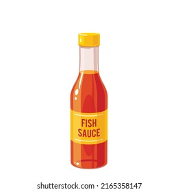 Fish Sauce Bottle Vector Illustration Cartoon: เวกเตอร์สต็อก (ปลอดค่า ...