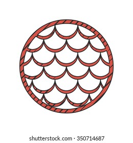 Fish Scales Icon Stock Vector (Royalty Free) 350714687 | Shutterstock