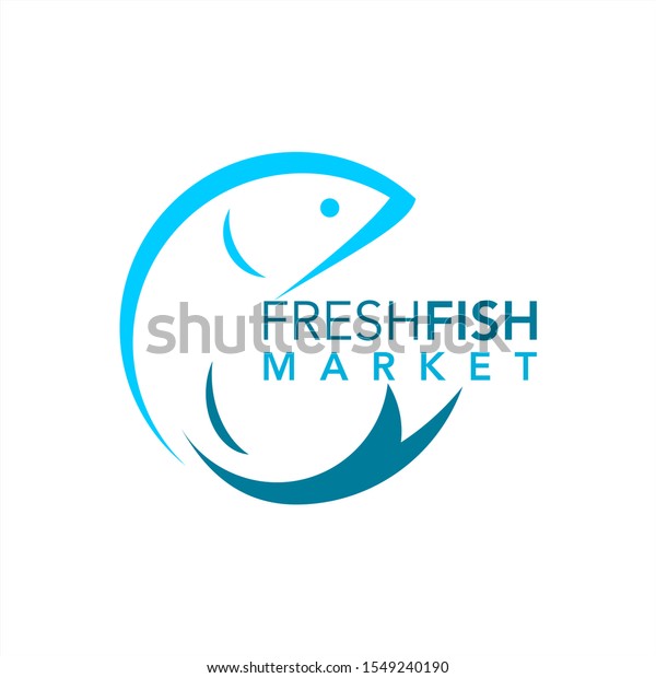Fish Shop Logo Simple Modern Abstract Stock Vector (Royalty Free ...