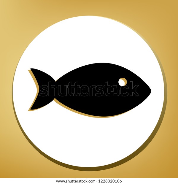 Fish Sign Illustration Vector Black Icon Stock Vector (Royalty Free ...