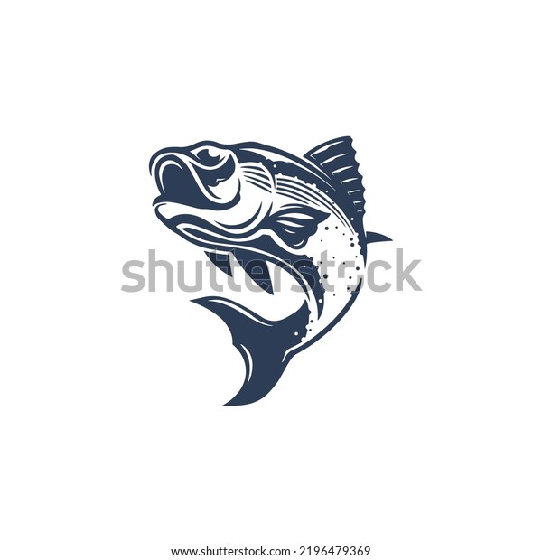 Fish Silhouette Logo Design Template Stock Vector (Royalty Free ...