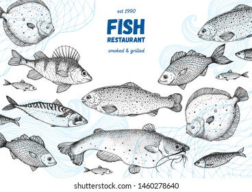 Fish Sketch Collection Hand Drawn Vector: Vector có sẵn (miễn phí bản ...