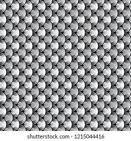 Vektor Stok Fish Skin Seamless Background Vector Black (Tanpa Royalti ...