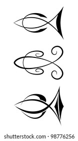 Fish Symbols Stock Vector (Royalty Free) 98776256 | Shutterstock