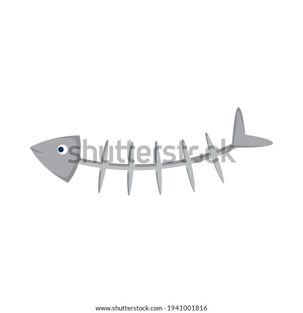 Fish Thorn Icon On Background Stock Vector (Royalty Free) 1941001816 ...